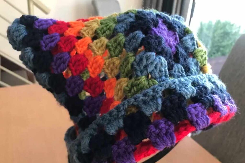 Crochet Granny Square Cat Ear Beanie – Easy Tutorial