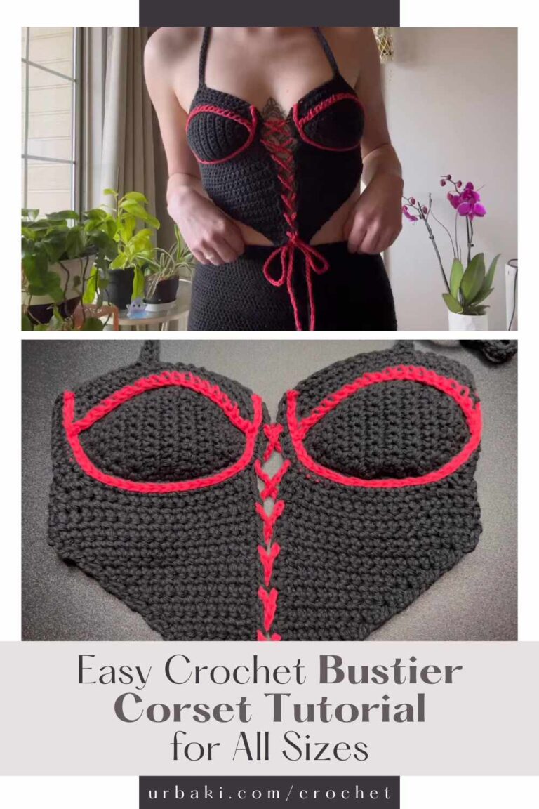 Easy Crochet Bustier Corset Tutorial for All Sizes