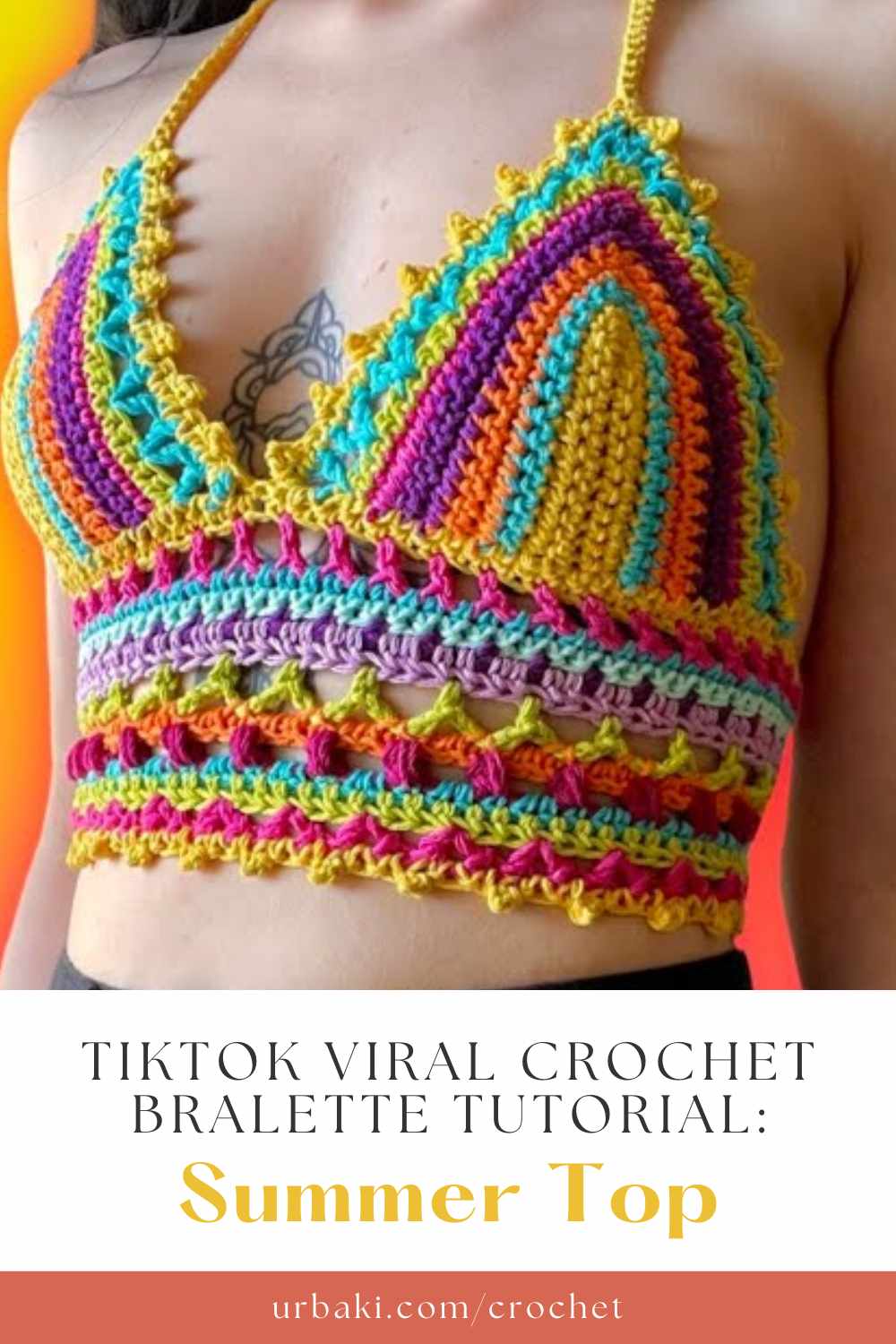 TikTok Viral Crochet Bralette Tutorial: Summer Top