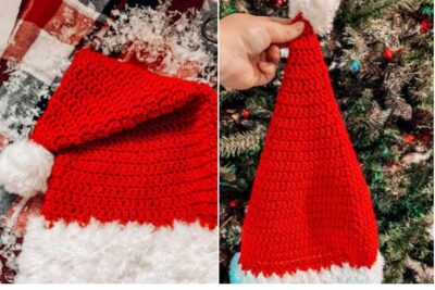 DIY Fun Santa Hat with Easy Crochet Stitches