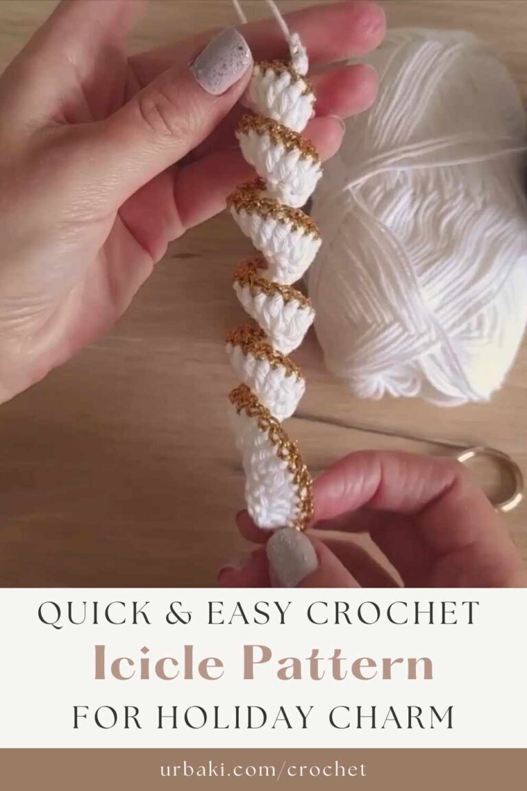 Quick & Easy Crochet Icicle Pattern for Holiday Charm