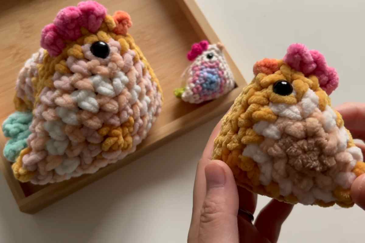 Adorable Plush Granny Square Chicken Crochet Tutorial for Beginners