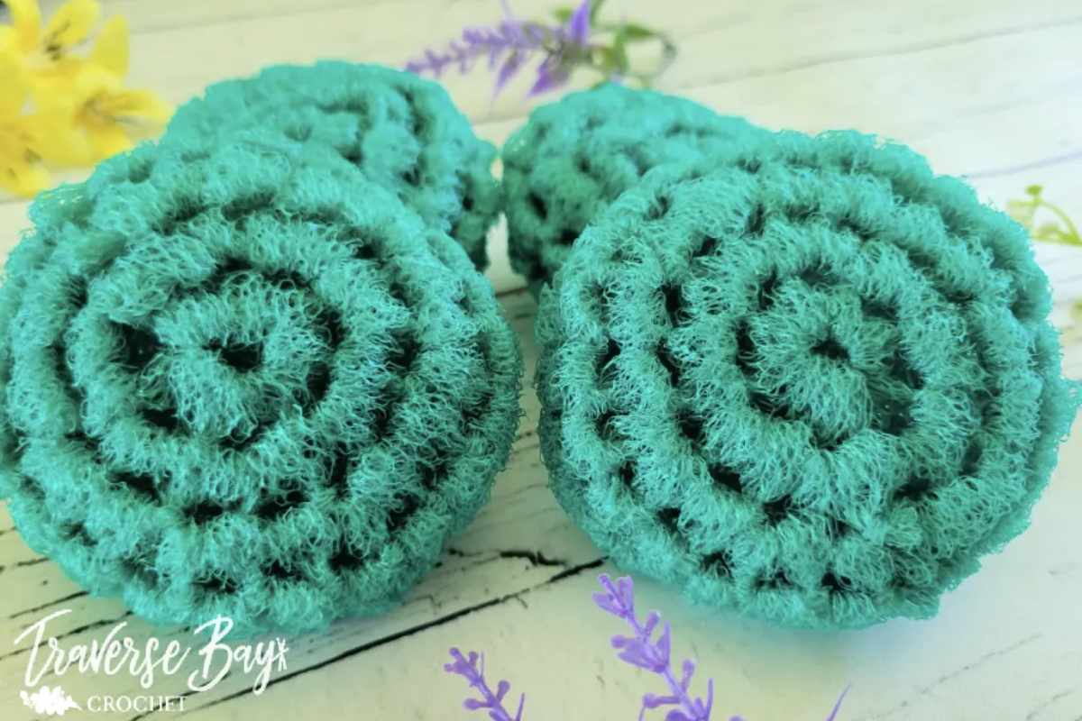 How to Crochet Tulle Scrubbies - Easy Tutorial