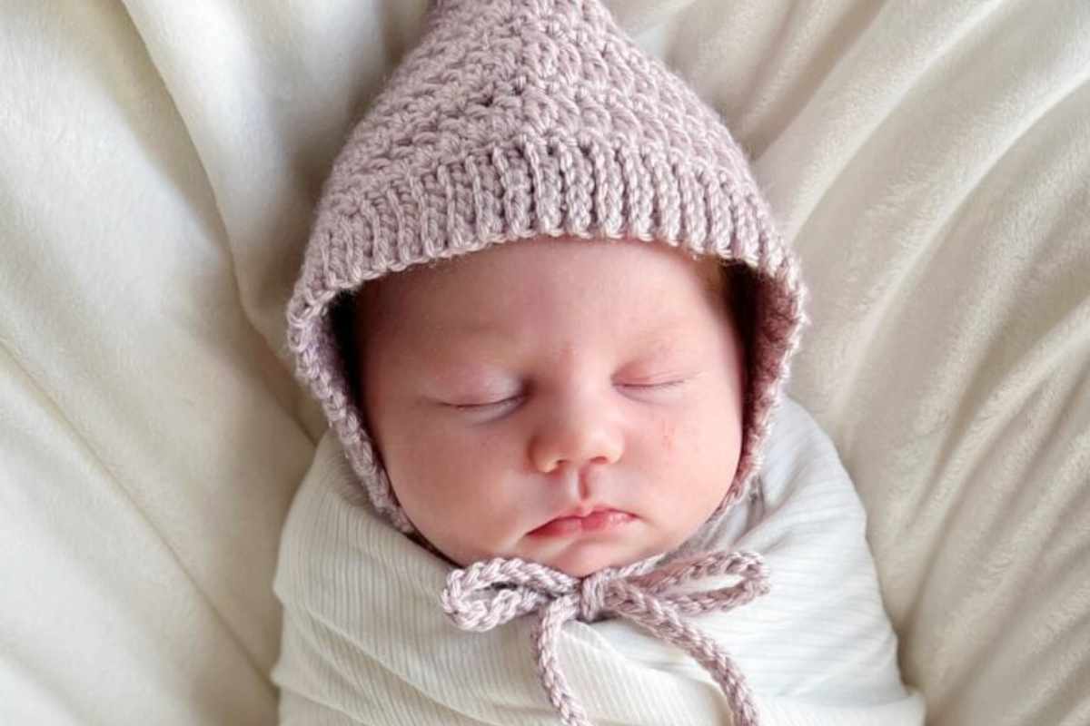 Newborn Crochet Pattern: Cozy Baby Cluster Stitch Bonnet