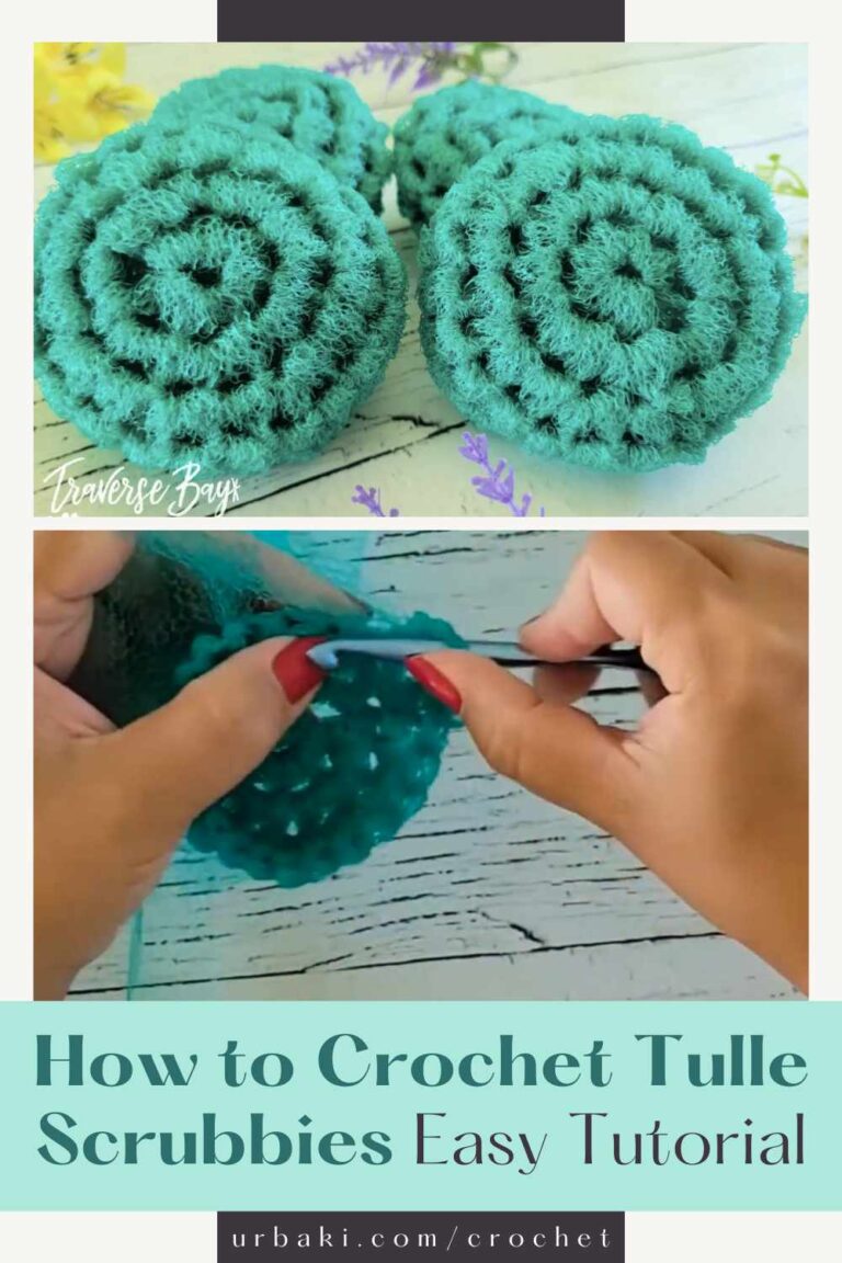 How to Crochet Tulle Scrubbies - Easy Tutorial