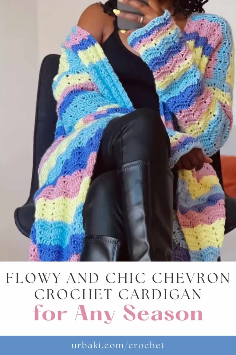 Flowy and Chic Chevron Crochet Cardigan for Any Season