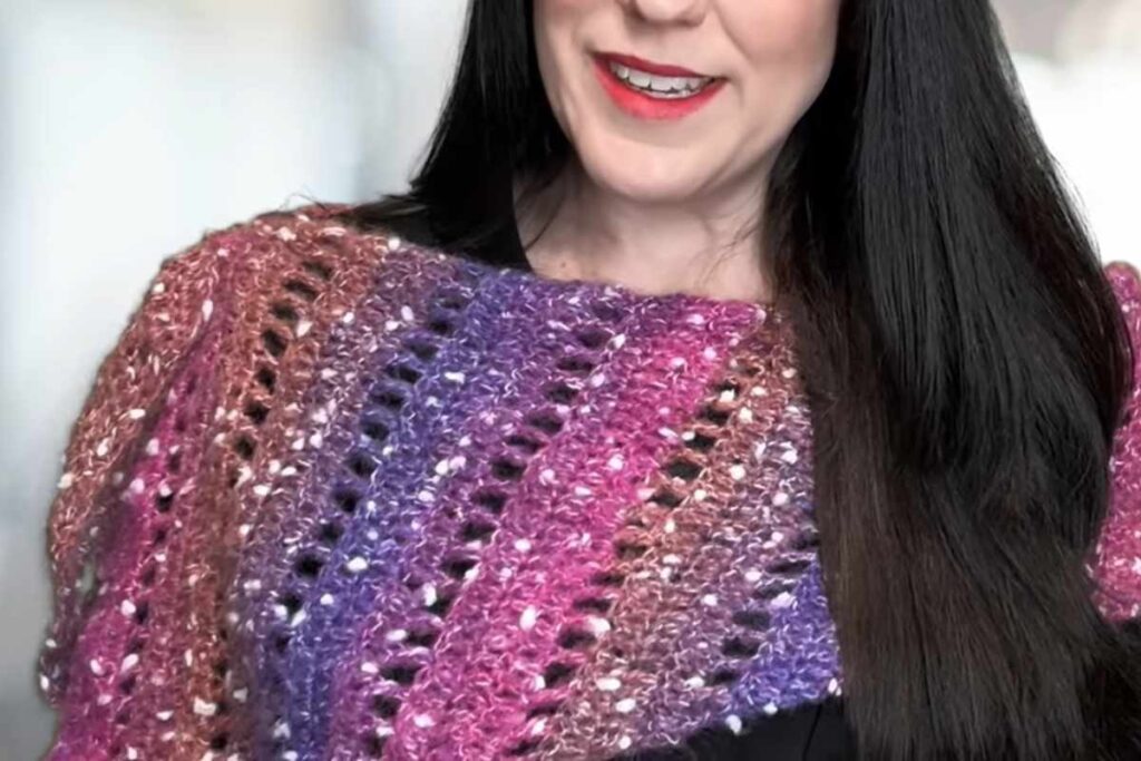 The Amethyst Shawl - Light & Elegant Crochet Scarf for Beginners