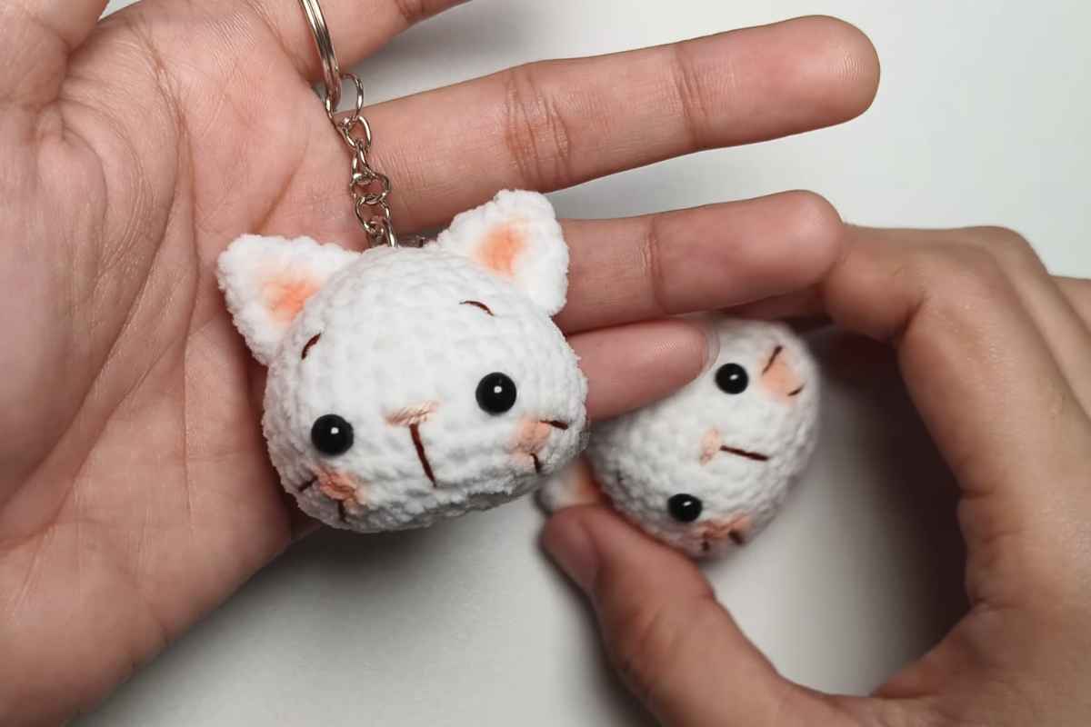 Fun Tutorial! Mini Crochet Cat Head