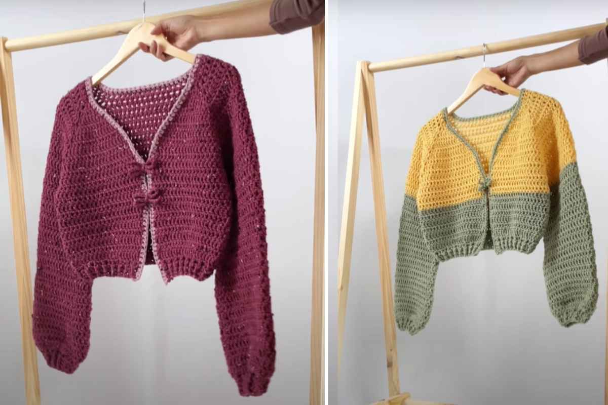 Beginner Friendly! Crochet Cardigan Sweater Tutorial