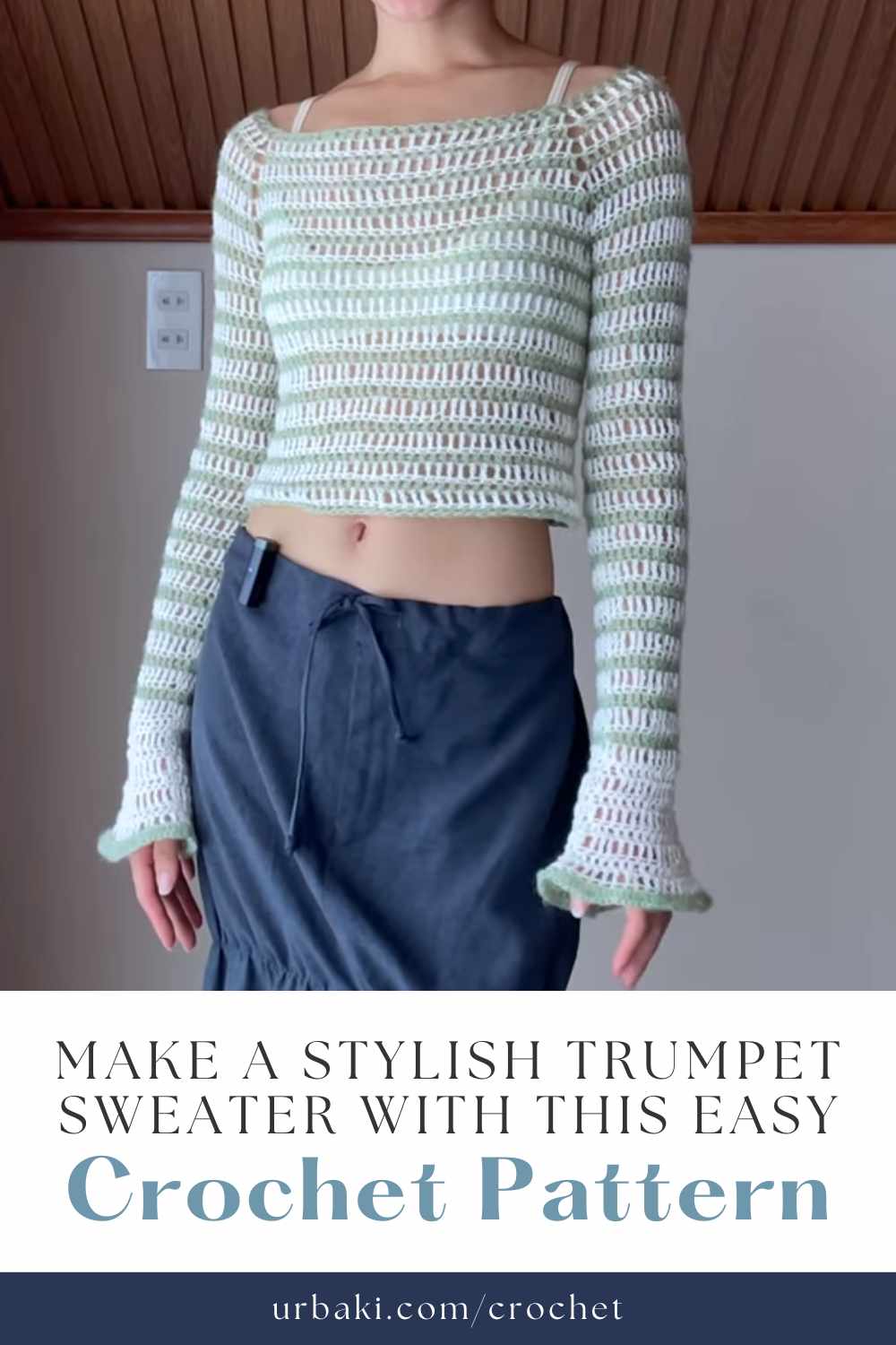Make a Stylish Trumpet Sweater with This Easy Crochet Pattern