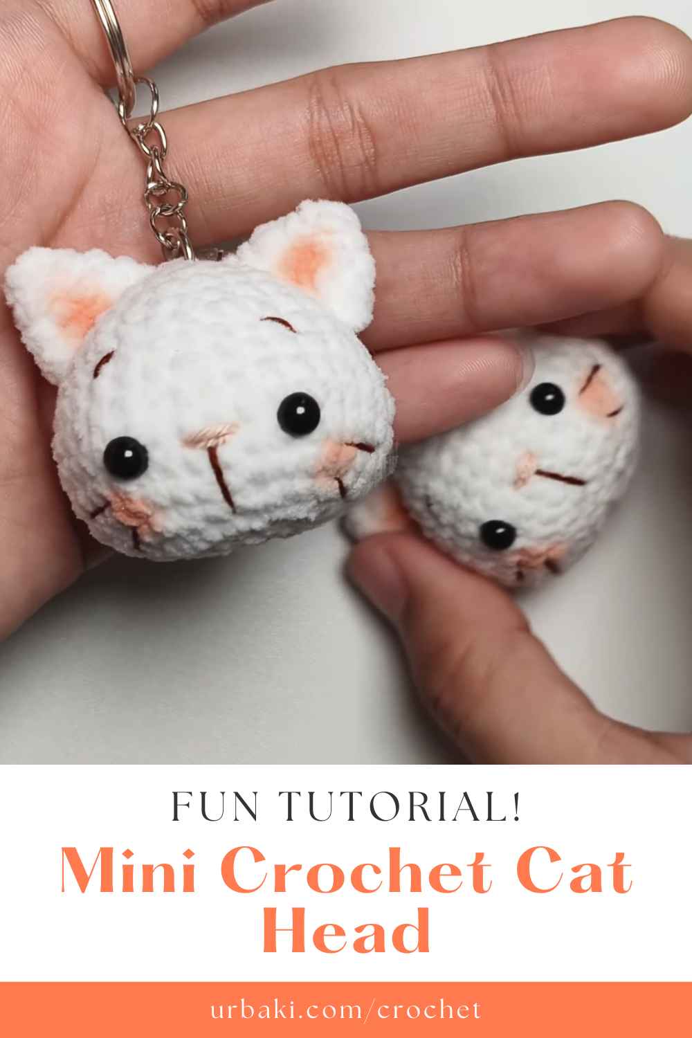 Fun Tutorial! Mini Crochet Cat Head