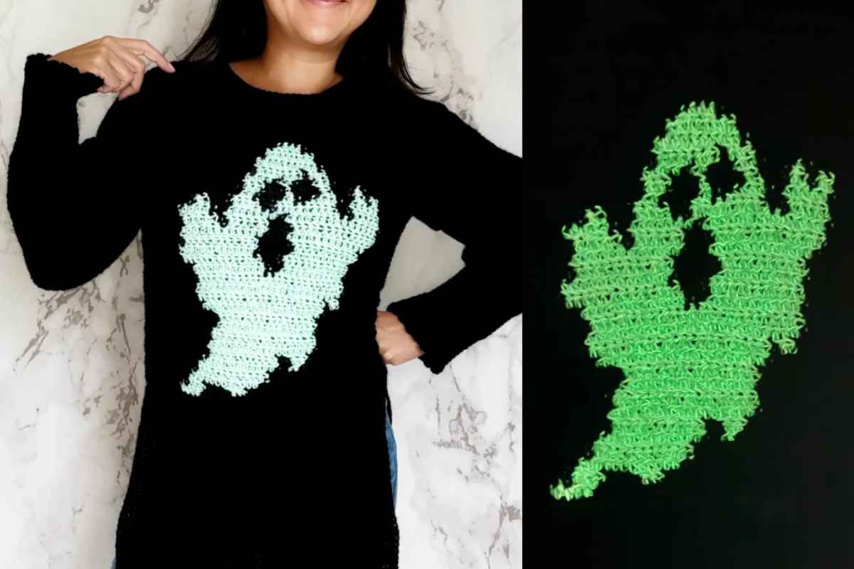Crochet Halloween Ghost Sweater Pattern – Cozy and Spooky