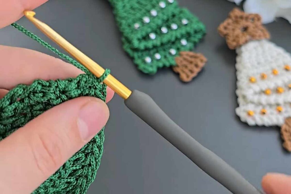 DIY Cute Crochet Tree Keychains for the Holidays