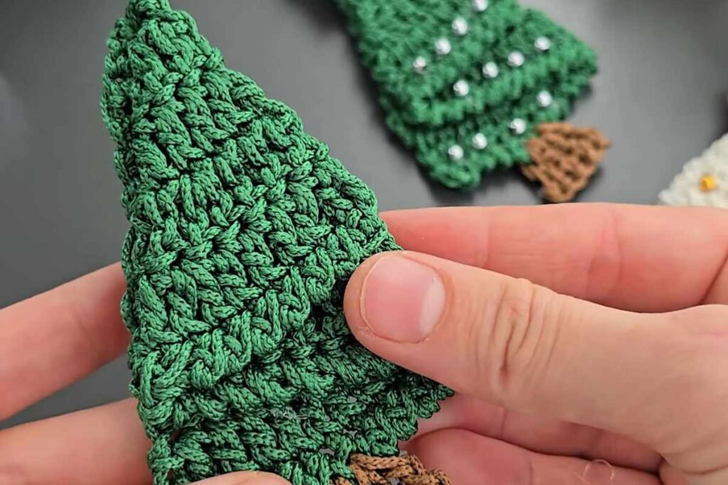 DIY Cute Crochet Tree Keychains for the Holidays