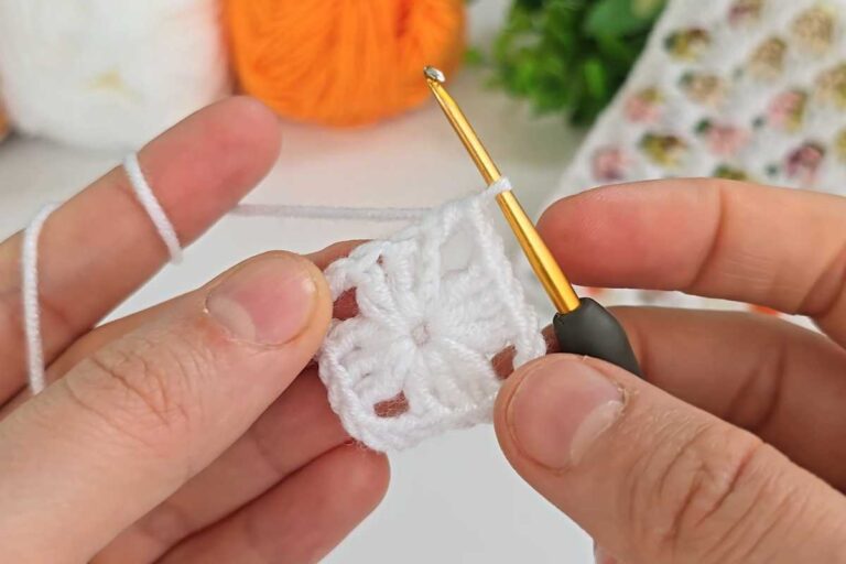 Granny Square Crochet Coaster (Video Tutorial)