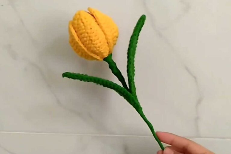How To Crochet A Tulip (Video Tutorial)