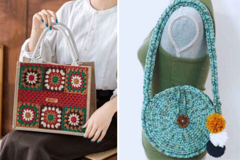 7 Crochet Project Bag Ideas & Free Patterns