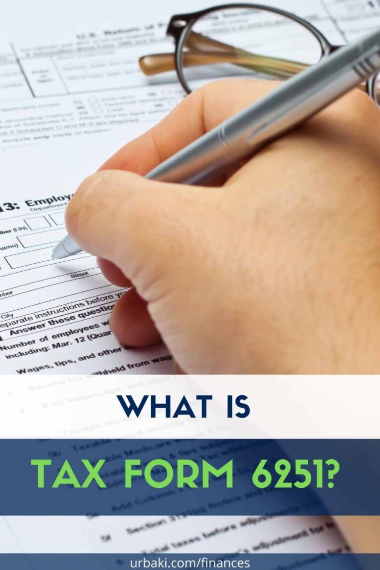 What Is Tax Form 6251?
