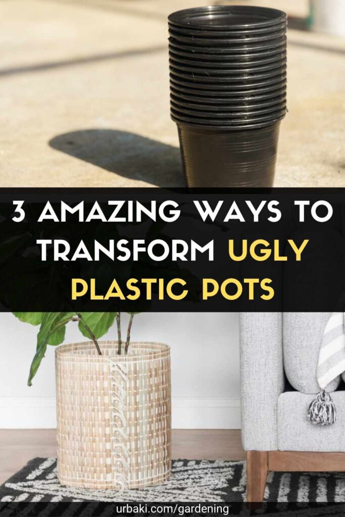 3 Amazing Ways To Transform Ugly Plastic Pots