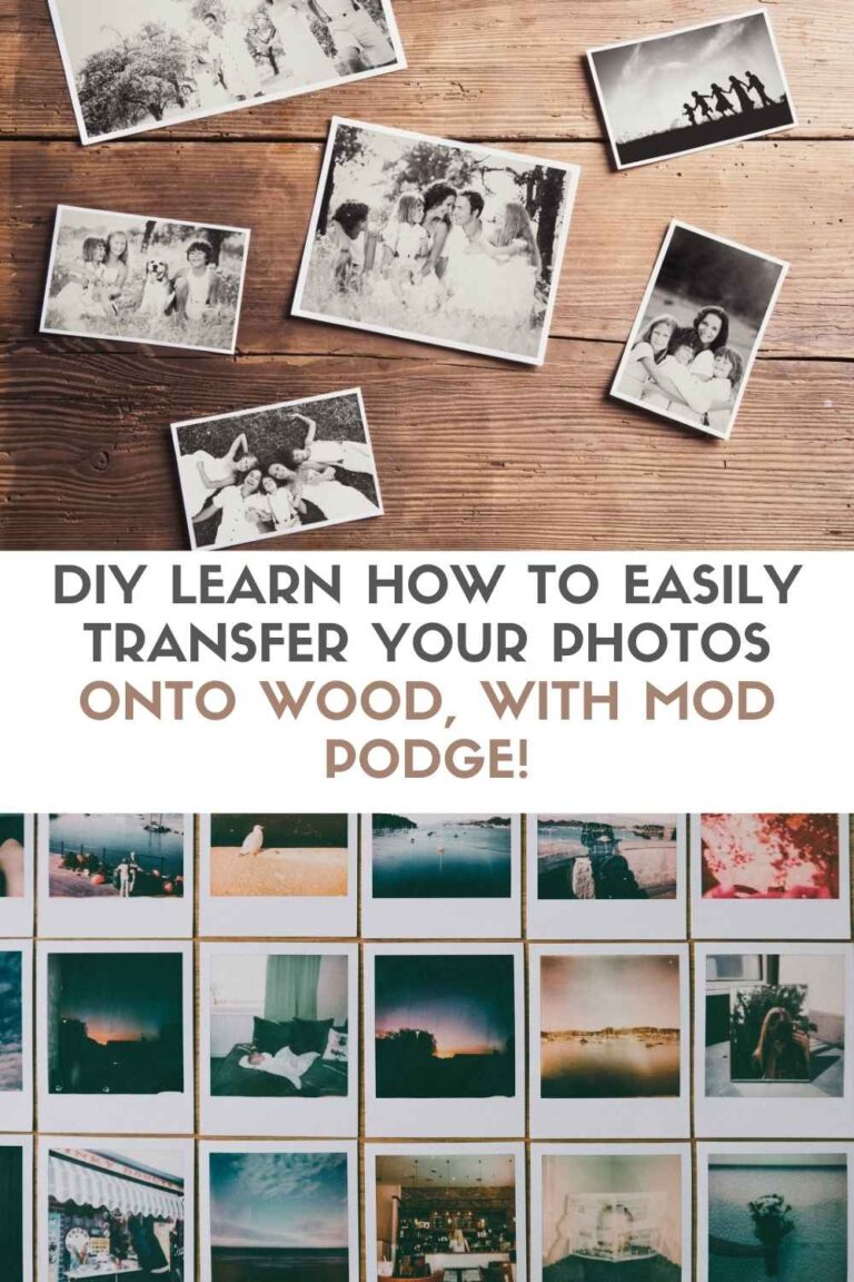 DIY Learn how to Easily Transfer your Photos onto Wood, with Mod Podge!