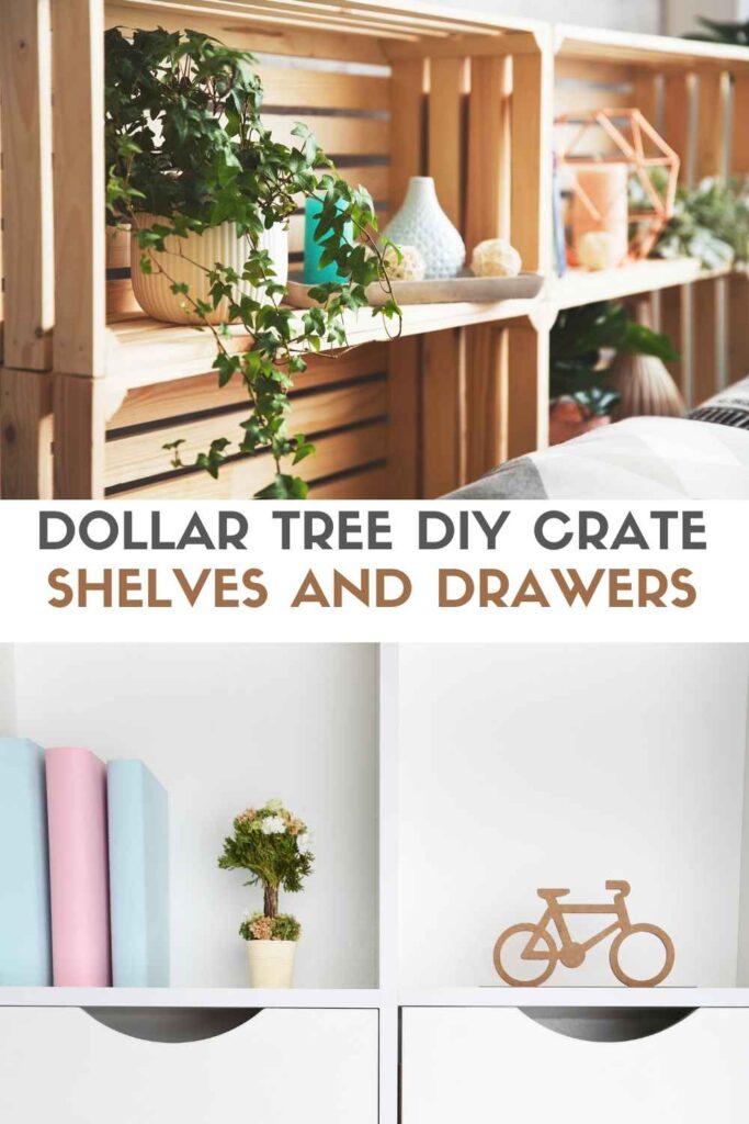 Dollar Tree Diy Crate Shelves and Drawers