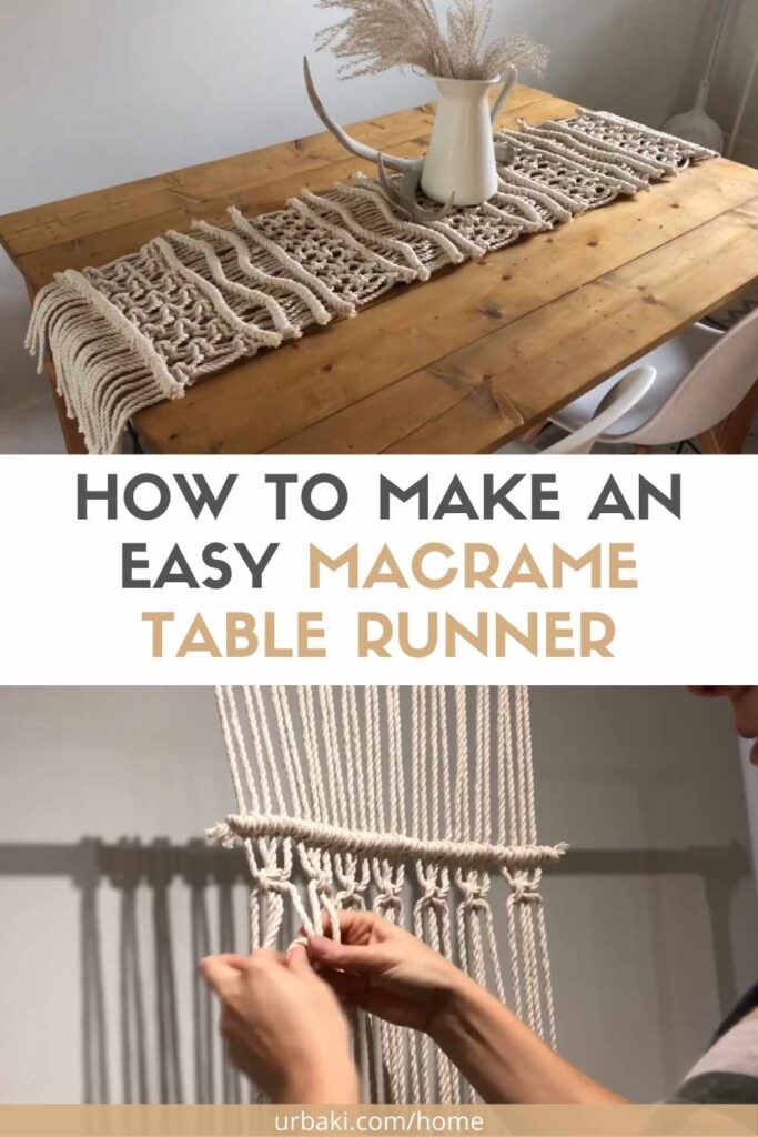 How to Make an EASY Macrame Table Runner