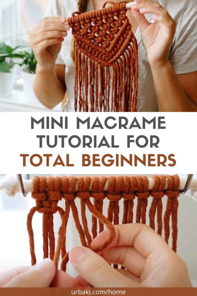 Mini Macrame Tutorial for Total Beginners