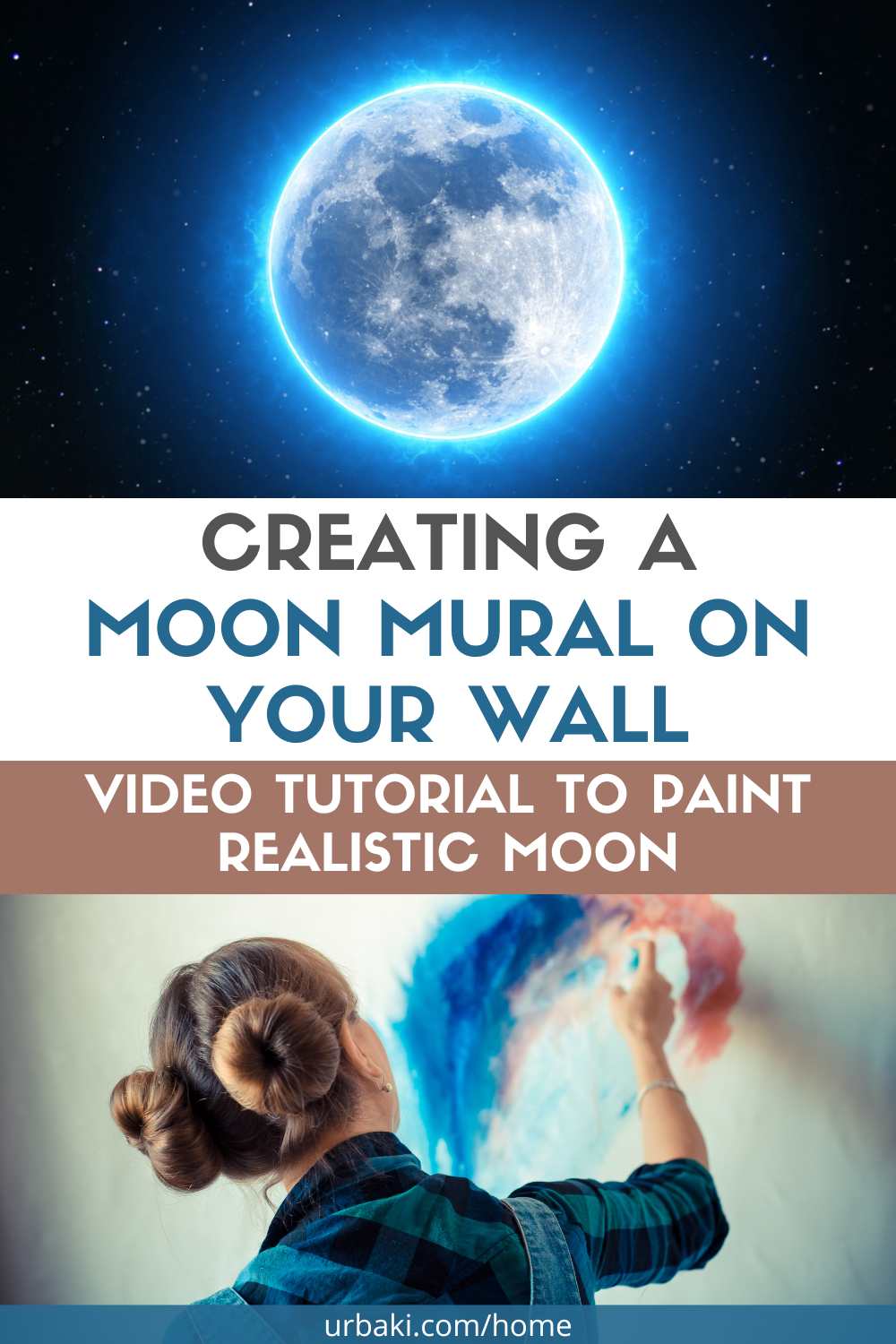 Creating a Moon Mural on Your Wall