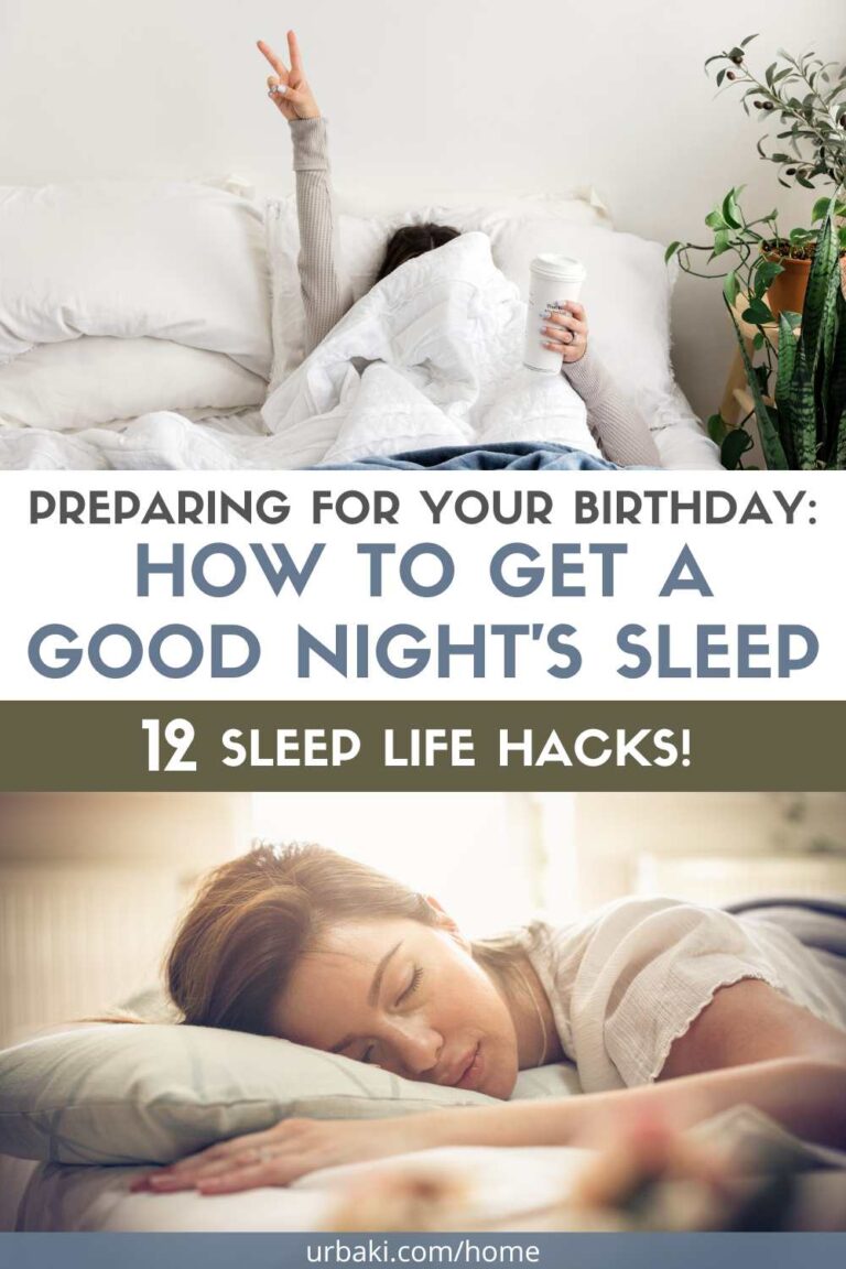 Preparing for Your Birthday: How to Get a Good Night's Sleep