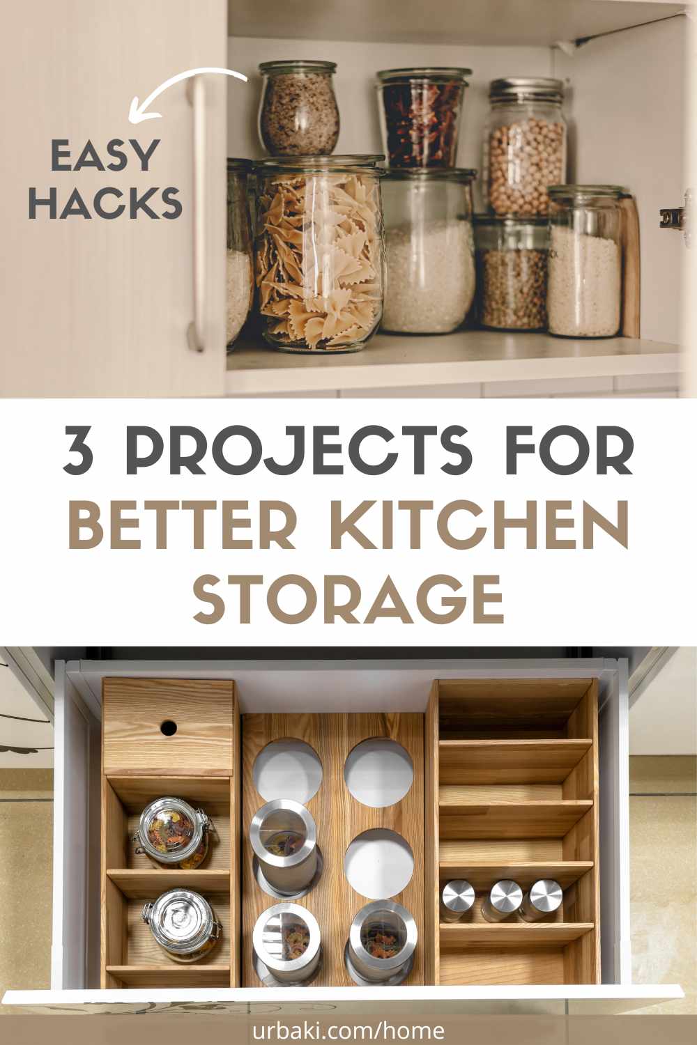 Maximize Your Kitchen Storage - 3 Easy DIY Projects