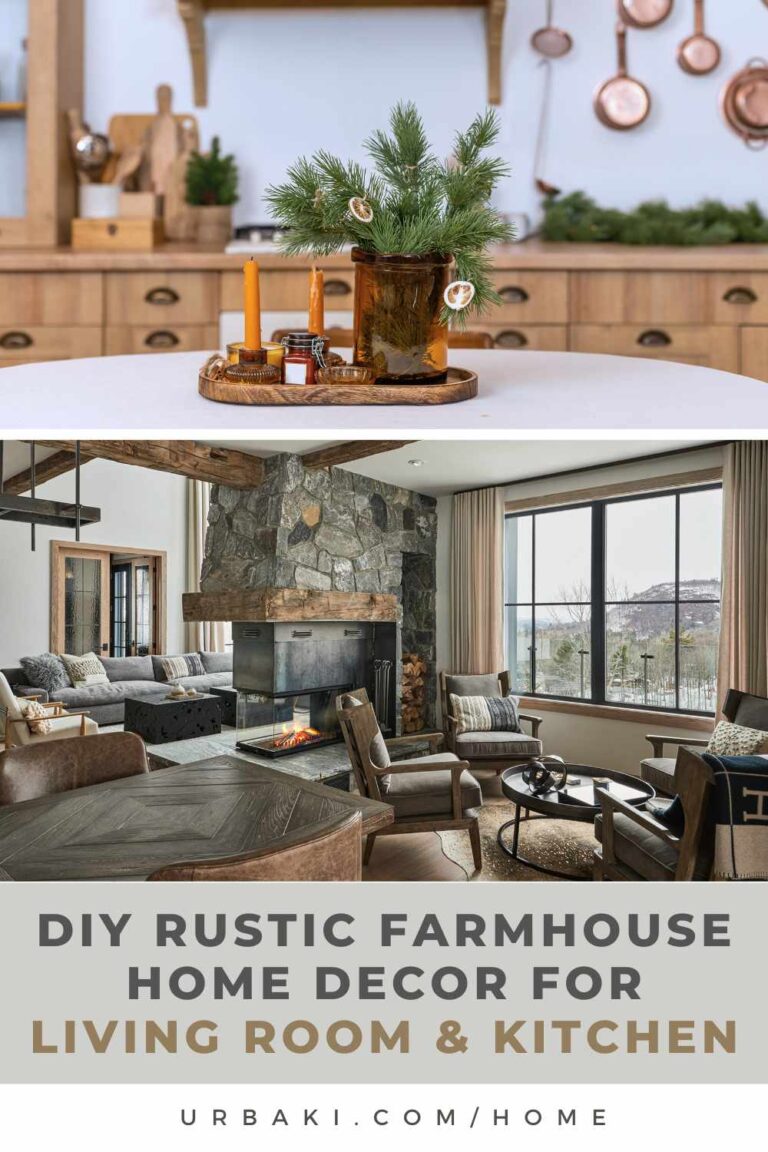 DIY Rustic Farmhouse Home Decor for Living Room & Kitchen