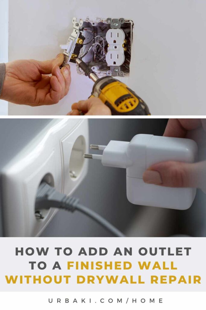 How To Add An Outlet To A Finished Wall Without Drywall Repair