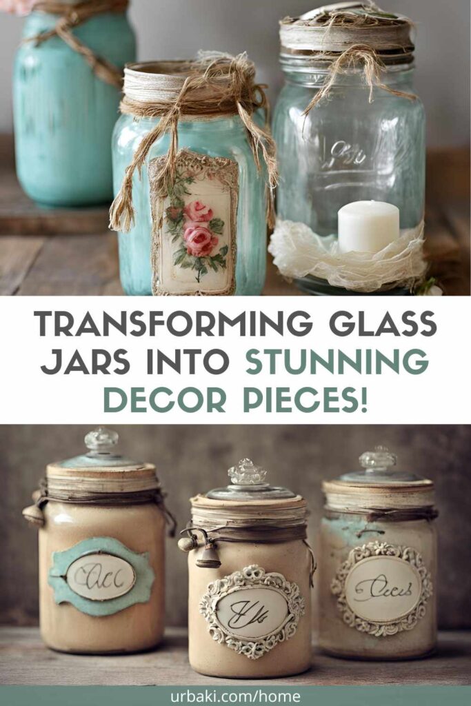 Transforming Glass Jars into Stunning Decor Pieces!