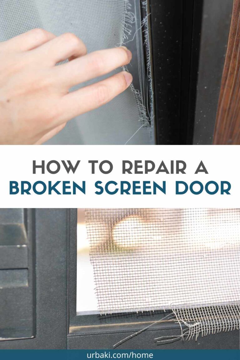 How to Repair a Broken Screen Door