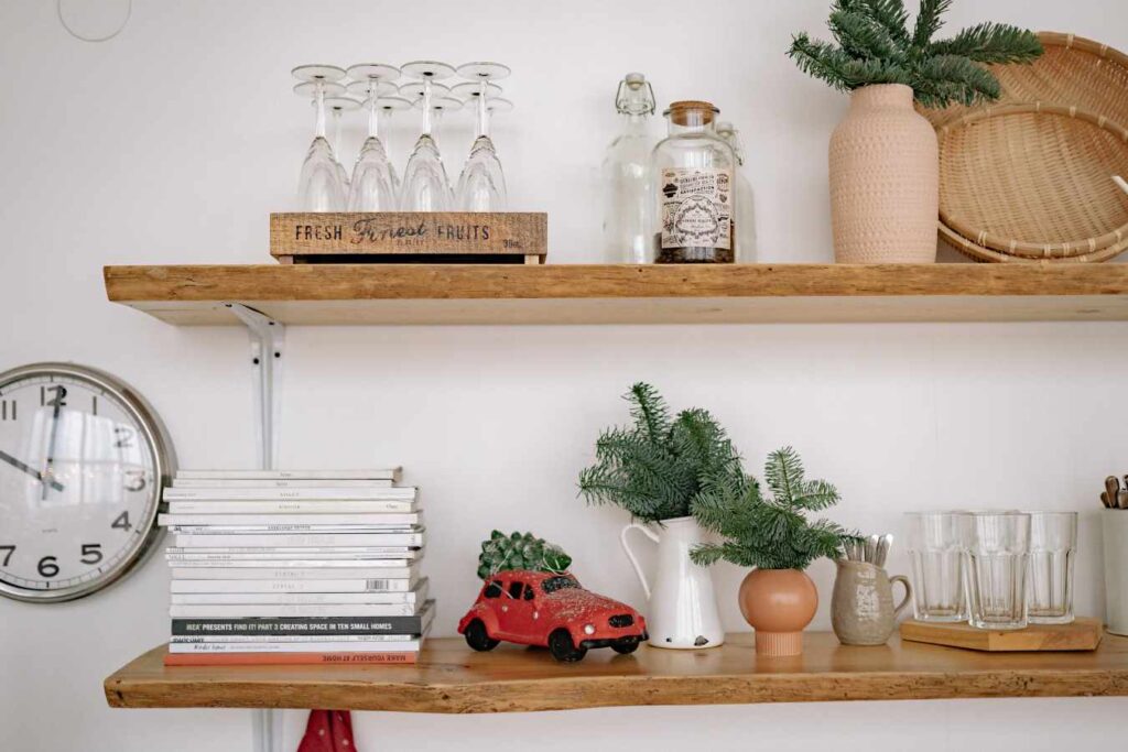 How to Style a Floating Shelf in the Kitchen