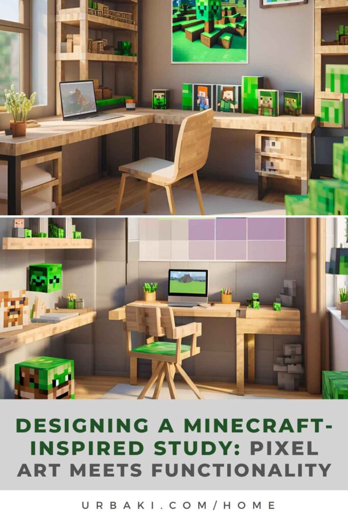 Designing a Minecraft-Inspired Study: Pixel Art Meets Functionality
