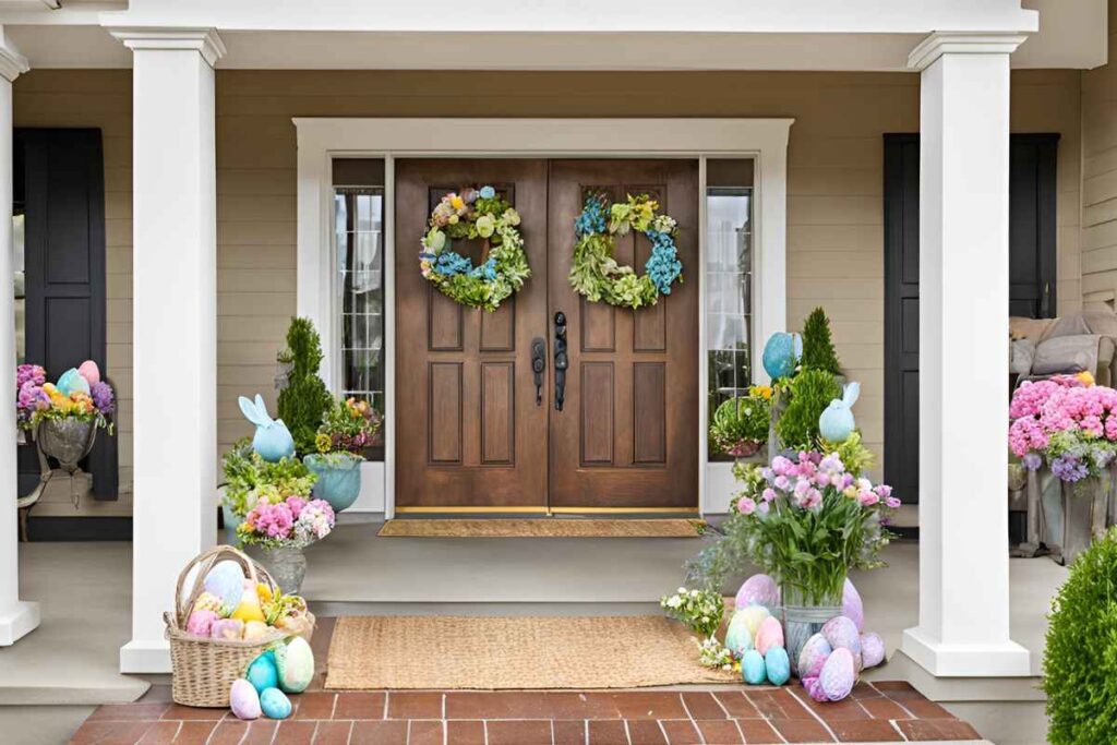 Easter Decorations Outdoor! How to Create a Welcoming Entryway