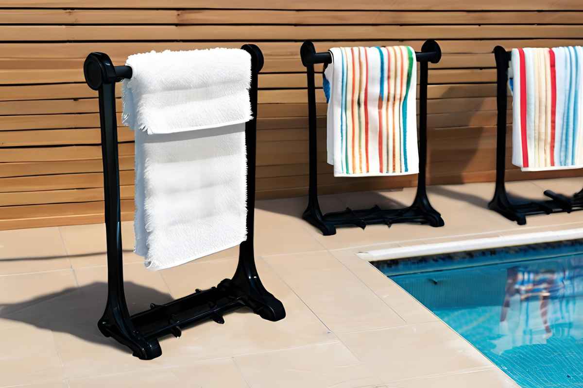 Stylish & Practical Pool Towel Rack Ideas for a Neat Outdoor Space