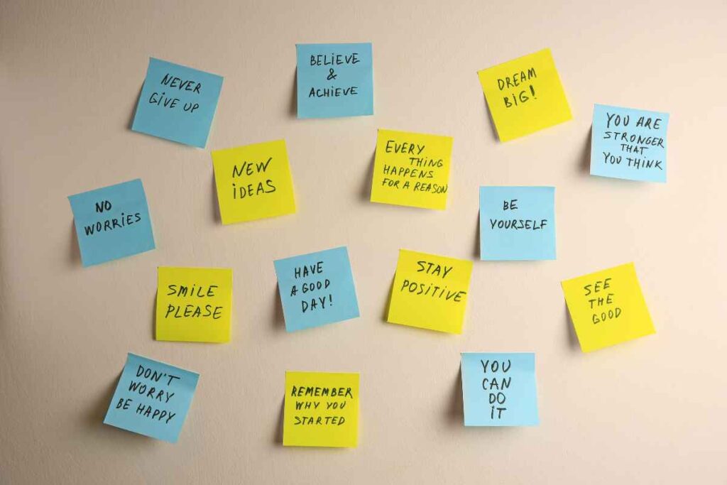 A Wall of Intentions: Daily Visual Motivation
