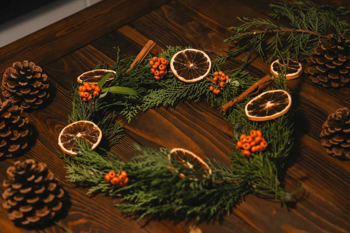 How To Make A Pinecone Wreath: Citrus & Pine