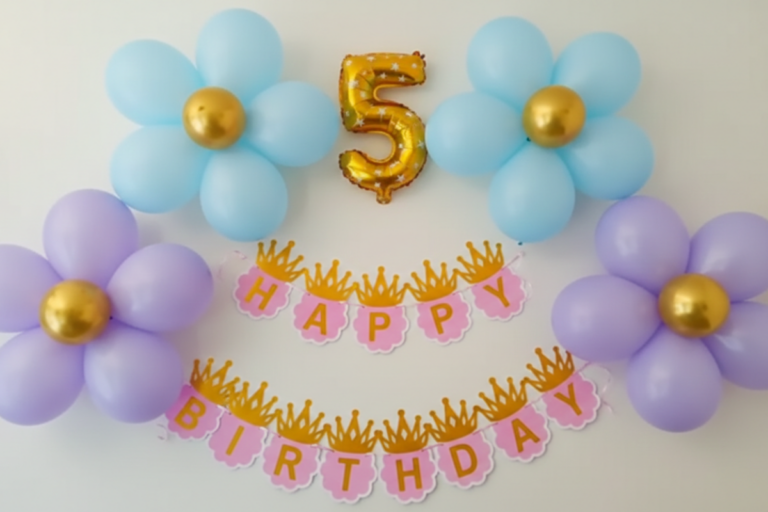 3 Birthday Decoration Ideas At Home With Balloons