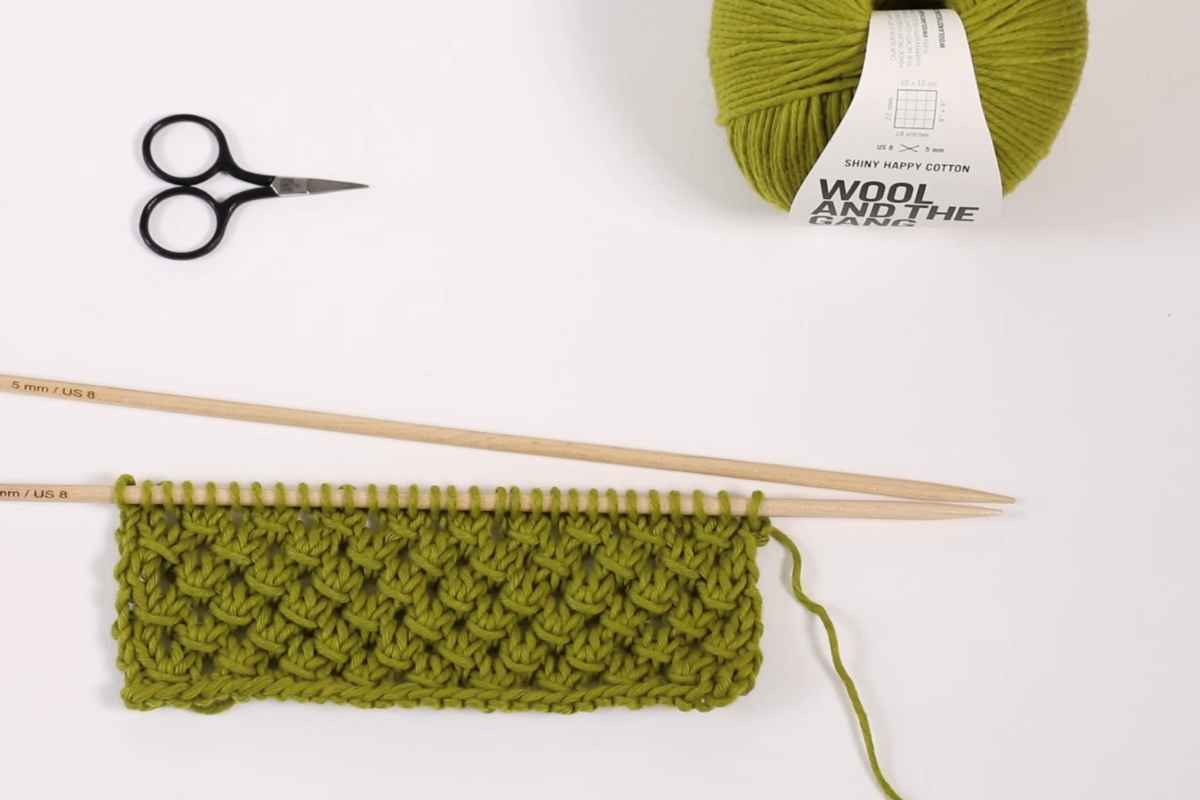 Super Beautiful! How to Knit the Open Knot Stitch