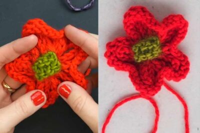 Easy and Cute! Learn How to Knit a Flower