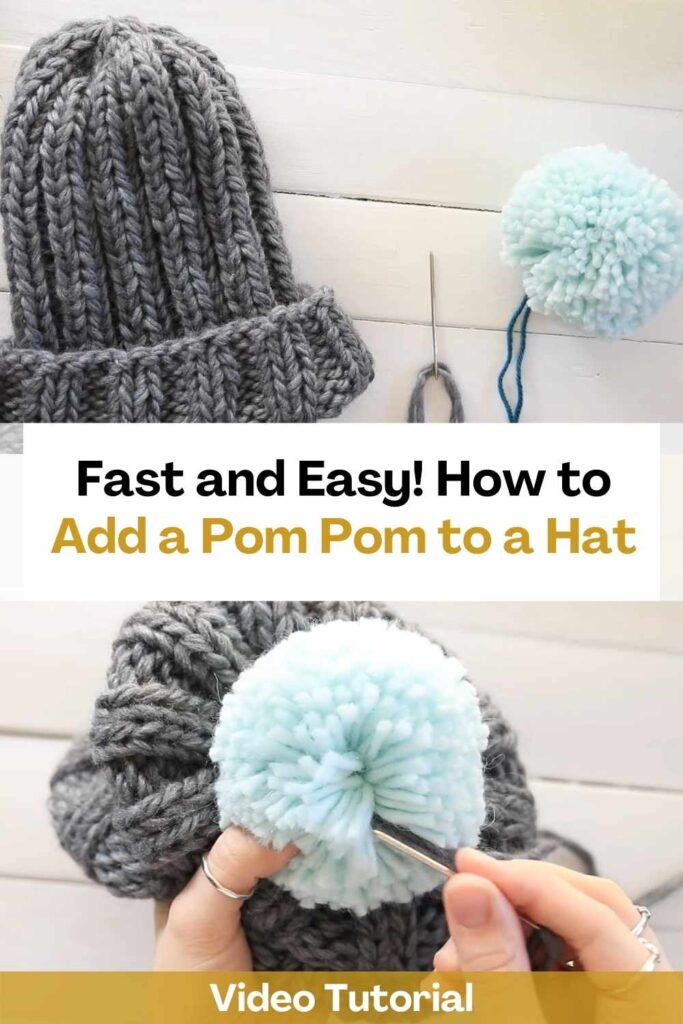 Fast and Easy! How to Add a Pom Pom to a Hat