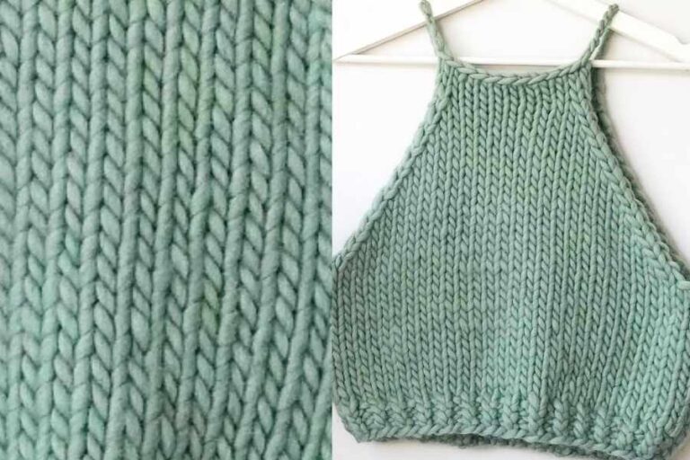 How to Chunky Knit Crop Vest Top