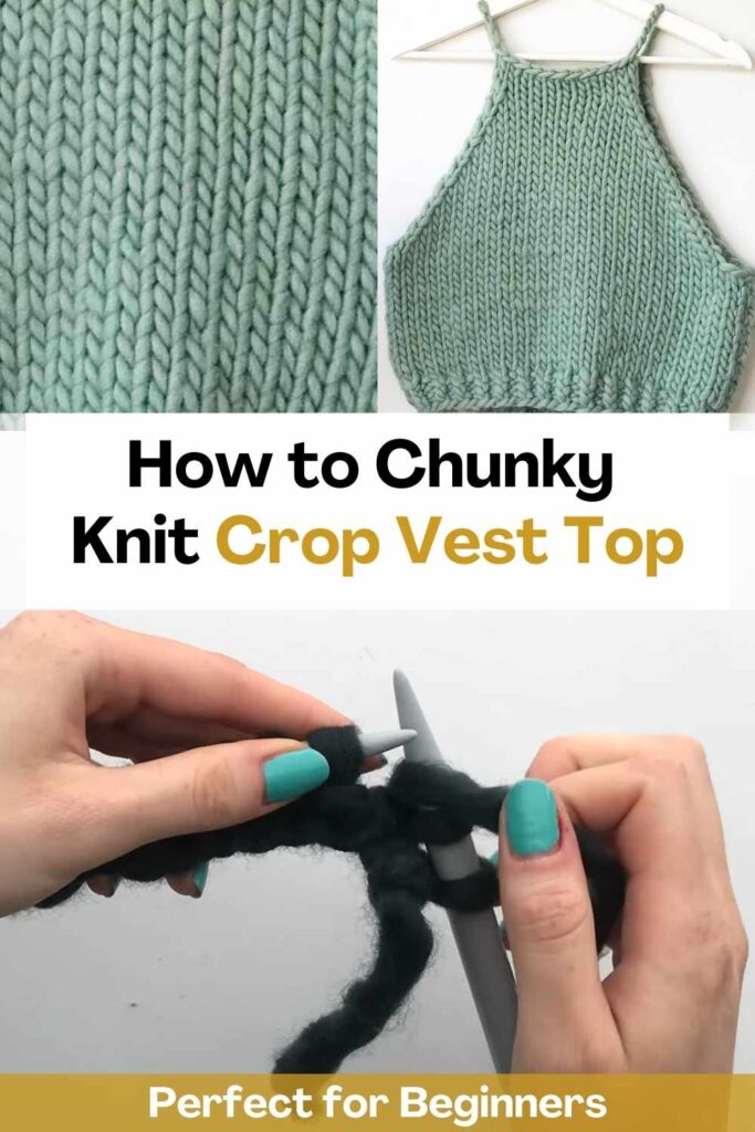 How to Chunky Knit Crop Vest Top