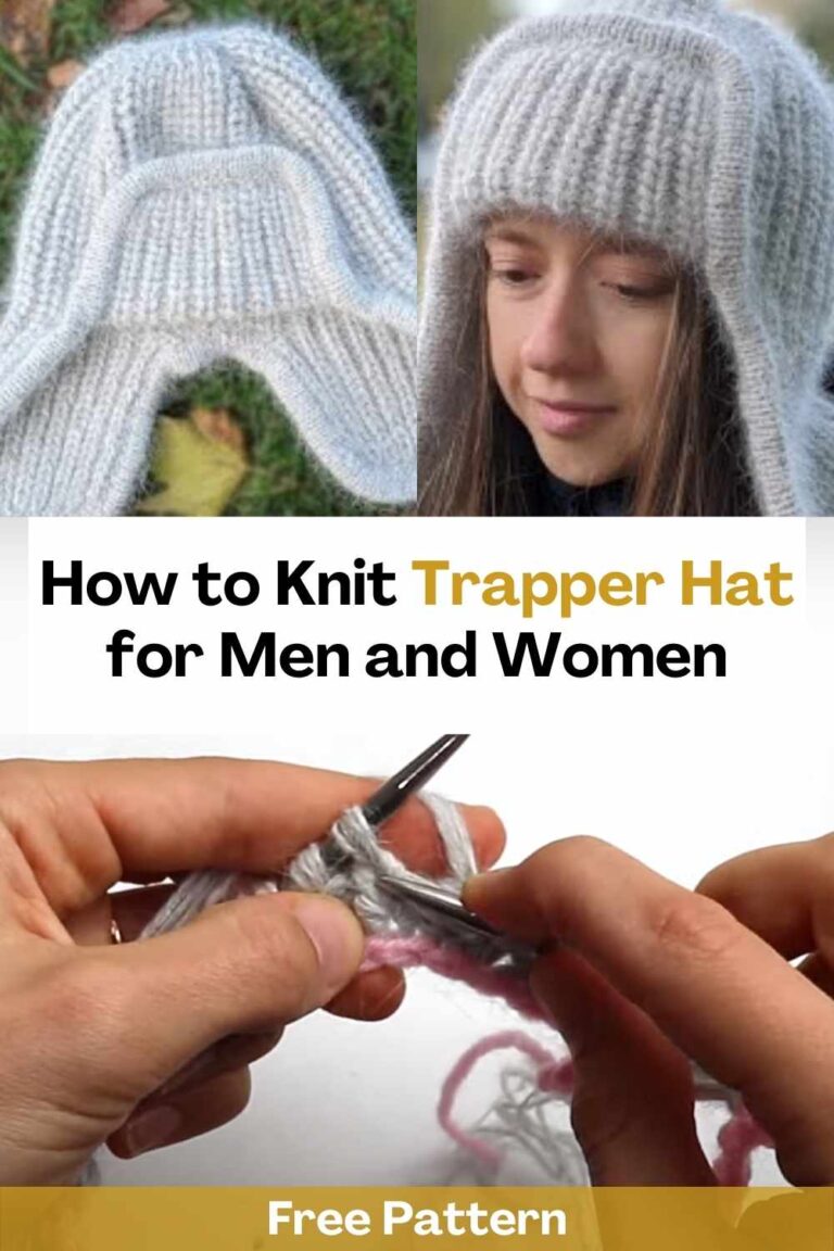 How to Knit Trapper Hat for Men and Women
