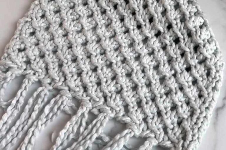 Learn to Knit the Irish Mesh Stitch