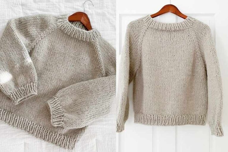 So Cute! How to Knit a Simple Raglan Sweater