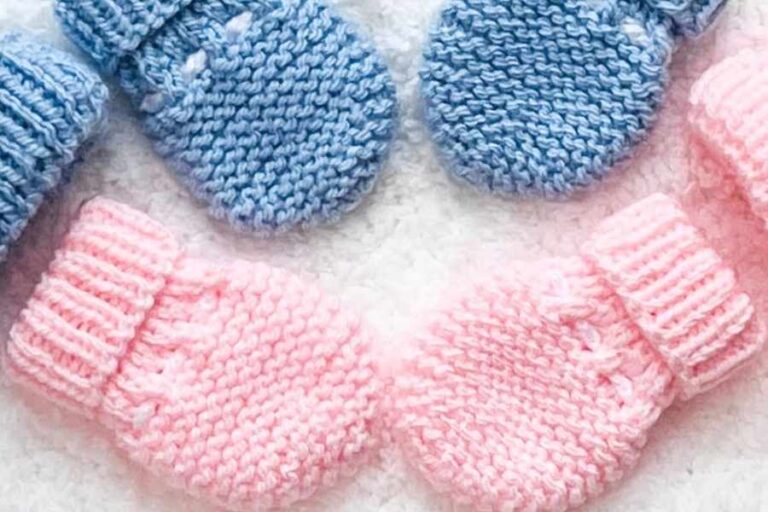 Super Easy and Cute! Knit Baby Mittens for Baby Boys and Girls